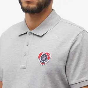 Moncler Heart Logo Polo Shirt