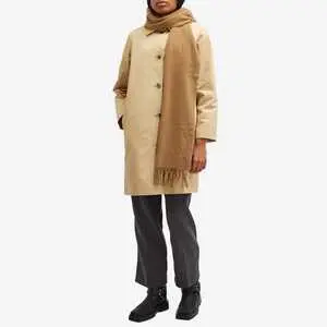 A.p.c. Ambroise Embroidered Scarf - Camel