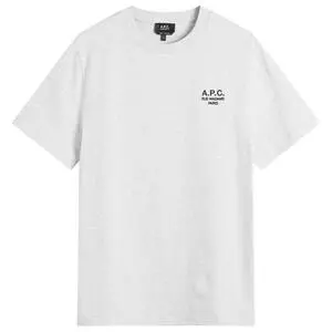 A.p.c. Rue Madame Logo T-shirt Heather Grey/black