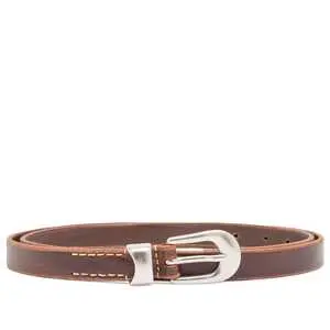 Our Legacy 2cm Leather Belt - Brown Leather
