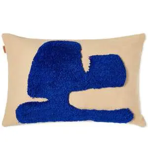 FERM LIVING Lay Cushion Rectangular - Sand/bright Blue
