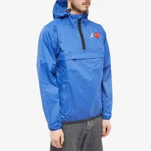 Play Comme Des Garcon X K-way Half Zip Packable Jacket