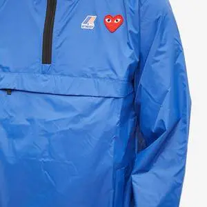 Play Comme Des Garcon X K-way Half Zip Packable Jacket