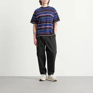 Universal Works Twill Pleated Track Pant - Black