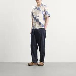 Universal Works Pleated Track Pant - Navy
