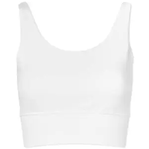 CDLP Cropped Tank Top - White