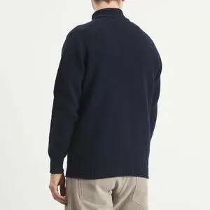 JAMIESON'S OF SHETLAND Roll Neck Knit - Dark Navy