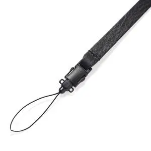 HENDER SCHEME Leather Camera Strap - Black