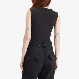 ENTIRE STUDIOS Sleeveless Bodysuit - Soot