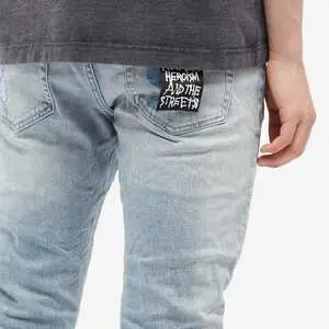 Ksubi Chitch Slim Jeans - Blue Punk Trashed
