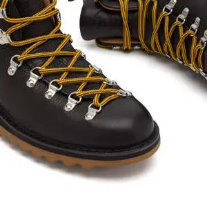 FRACAP M120 Ripple Sole Scarponcino Boots - Black