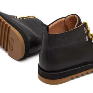 FRACAP M120 Ripple Sole Scarponcino Boots - Black