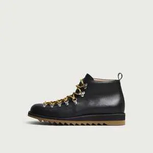 FRACAP M120 Ripple Sole Scarponcino Boots - Black