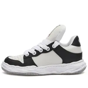Mihara Yasuhiro Wayne Original Sole Low Leather Sneakers - Black/white