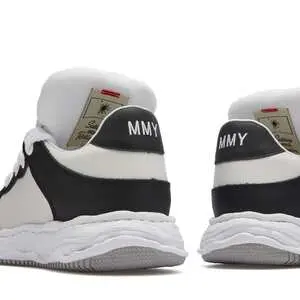 Mihara Yasuhiro Wayne Original Sole Low Leather Sneakers - Black/white