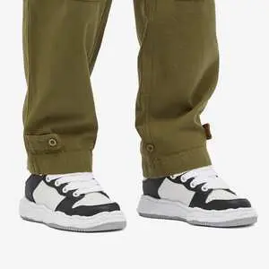 Mihara Yasuhiro Wayne Original Sole Low Leather Sneakers - Black/white
