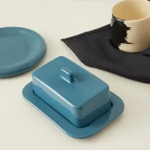 HAY Barro Butter Dish - Dark Blue