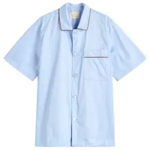 HAY Outline Short Pyjama Shirt - Soft Blue