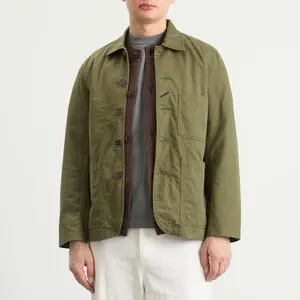 Universal Works Bakers Chore Jacket - Light Olive