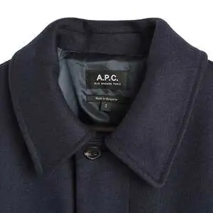 A.p.c. Auster Wool Mac - Navy
