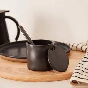 FERM LIVING Flow Jar With Spoon