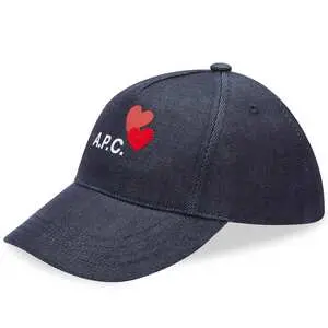 A.p.c. Valentines Logo Cap - Blue