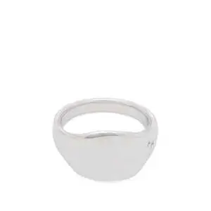 Tom Wood Mini Signet Cushion Ring - Sterling Silver