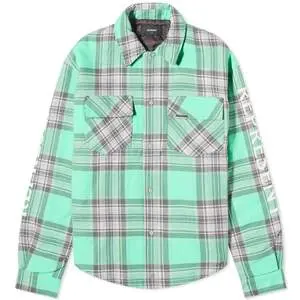 REPRESENT Quilted Flannel Shirt Jacket