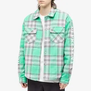 REPRESENT Quilted Flannel Shirt Jacket