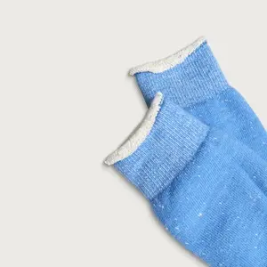 ROTOTO Double Face Crew Socks - Blue