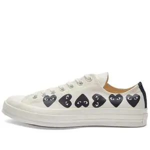 Play Comme Des Garcon X Converse Multi Heart Low Sneakers
