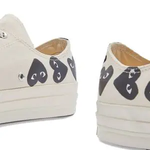 Play Comme Des Garcon X Converse Multi Heart Low Sneakers