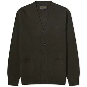 BEAMS 7g Elbow Patch Cardigan