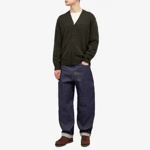 BEAMS 7g Elbow Patch Cardigan