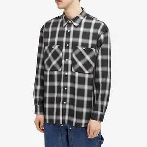 UNIFORM BRIDGE Two Pocket Check Shirt