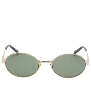 Saint Laurent Sl 692 Sunglasses - Gold/green
