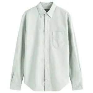 Gitman Bros Button Down Brush Oxford Shirt - Green