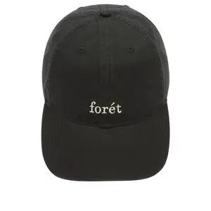 FORET Hawk Washed Cap - Black