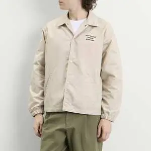 Drole De Monsieur Slogan Coach Jacket - Mastic