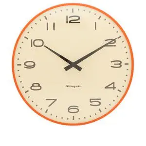 NEWGATE Radio City Harlem Dial Wall Clock - Orange