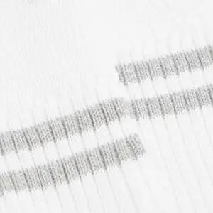 ROTOTO Hemp Organic Cotton Stripe Socks - White/grey White