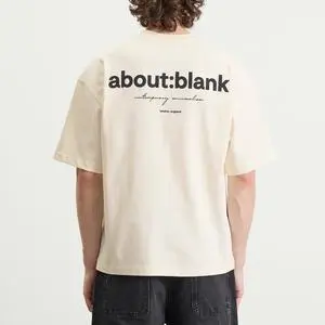 ABOUT:BLANK Box Logo T-shirt - Oat/black