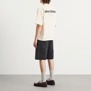 ABOUT:BLANK Box Logo T-shirt - Oat/black
