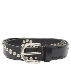 Our Legacy Star Fall Studded Belt - Black Bridle