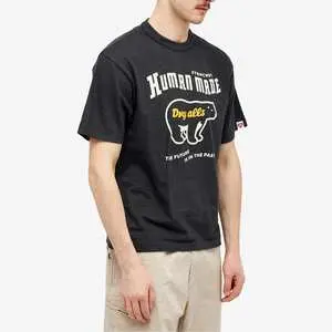 Human Made Polar Bear T-Shirt In Black - 40% Off | Editorialist