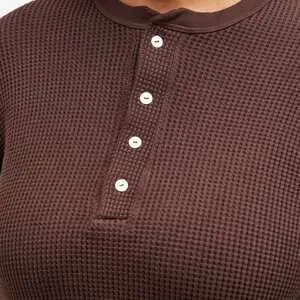 Donni. Thermal Henley Top