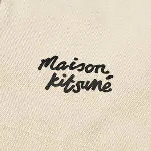 Maison Kitsuné Fox Head Tote Bag - Ecru