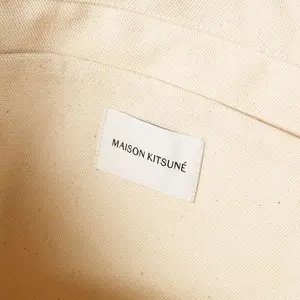 Maison Kitsuné Fox Head Tote Bag - Ecru