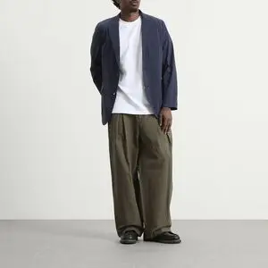 BEAMS 3 Button Coolmax® Seersucker Blazer - Navy
