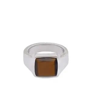 SERGE DENIMES Cushion Ring - Tigers Eye